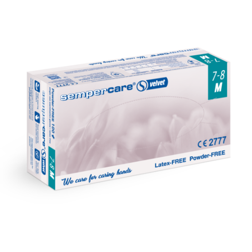 Sempermed® Sempercare® Velvet, Nitril Handschoen, Latexvrij, Poedervrij, NIET-STERIEL