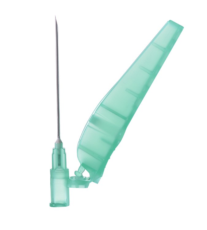SN2115 • Sol-Care™ Hypodermic Safety Needle, 21G×1½", 0.8mm×40mm, Green ...