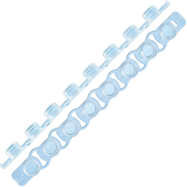 65.989 • Sarstedt® PCR Lid Strip, for Capping 8 Wells, PP, Transparent ...