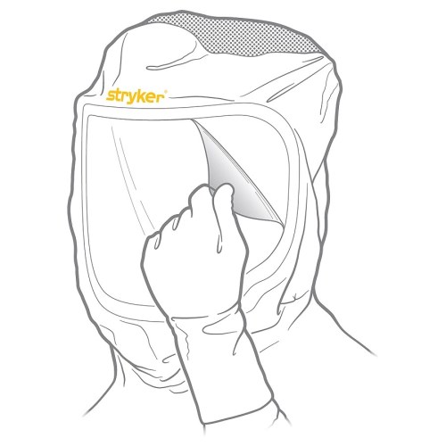 0408-840-100 • Stryker® Flyte® Toga, Zippered, Hood with PeelAway™ Lens ...