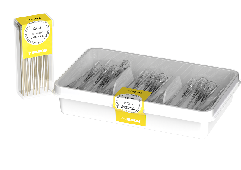 F148112 • Gilson® Capillary Piston Pipette Tip, 3-25μl, 86.2mm, CP25 ...