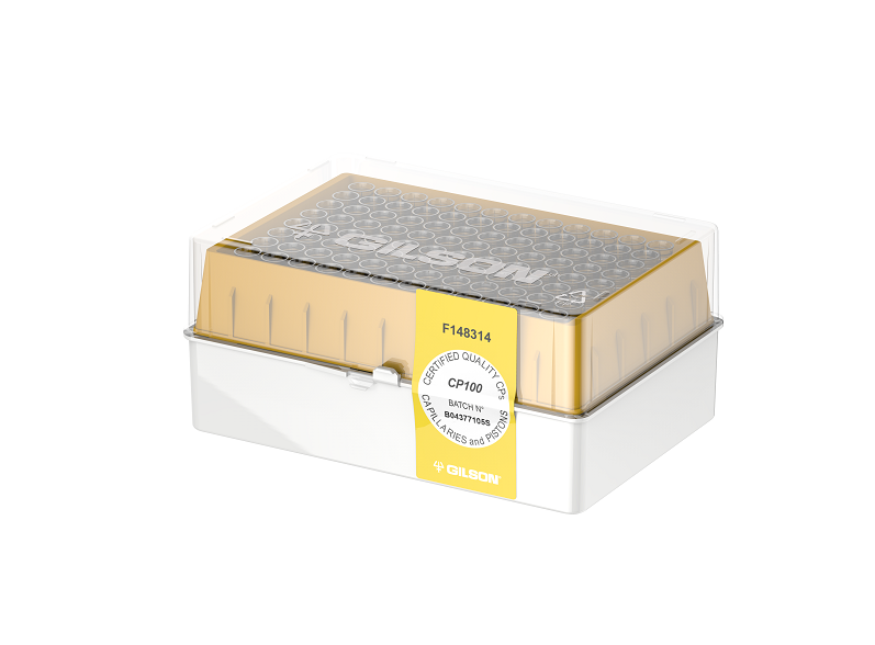 F148314 • Gilson® Capillary Piston Pipette Tip, 10-100μl, 41.8mm, CP100 ...