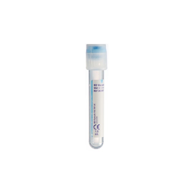 363097 • BD® Vacutainer® 9NC 0.129M Plus Blood Collection Tube, 1.8ml ...