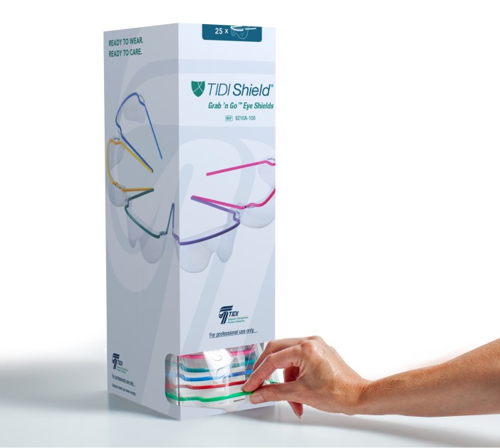 9210A-100 • TIDI® TIDIShield® Grab ‘n Go™ Eye Shield, Spatbril, Voor ...