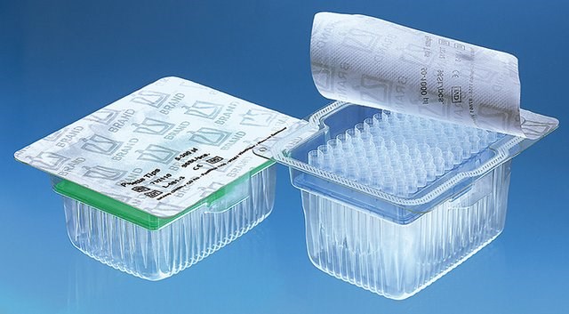 732636 • Brand® Filter Tip, 50-1250μl, 86mm, TipRack, BIO-CERT® Liquid ...