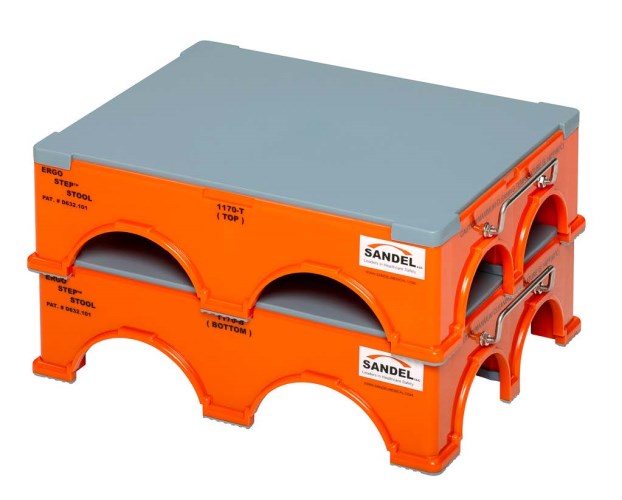 1170 • Ansell® Sandel® Ergo-Step™ Stool, Bottom & Top Opstapje ...