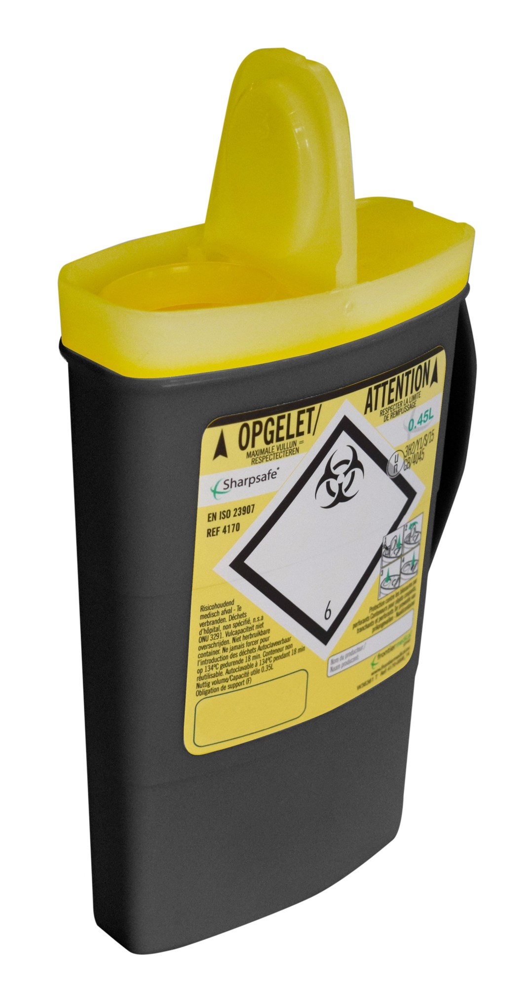 SHA-51703610 • Sharpsafe® 5th Gen. Sharps Container, 0.45L, 105×50× ...