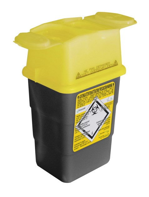 SHA-51602610 • Sharpsafe® 5th Gen. Sharps Container, 1L, 108×90×187mm ...