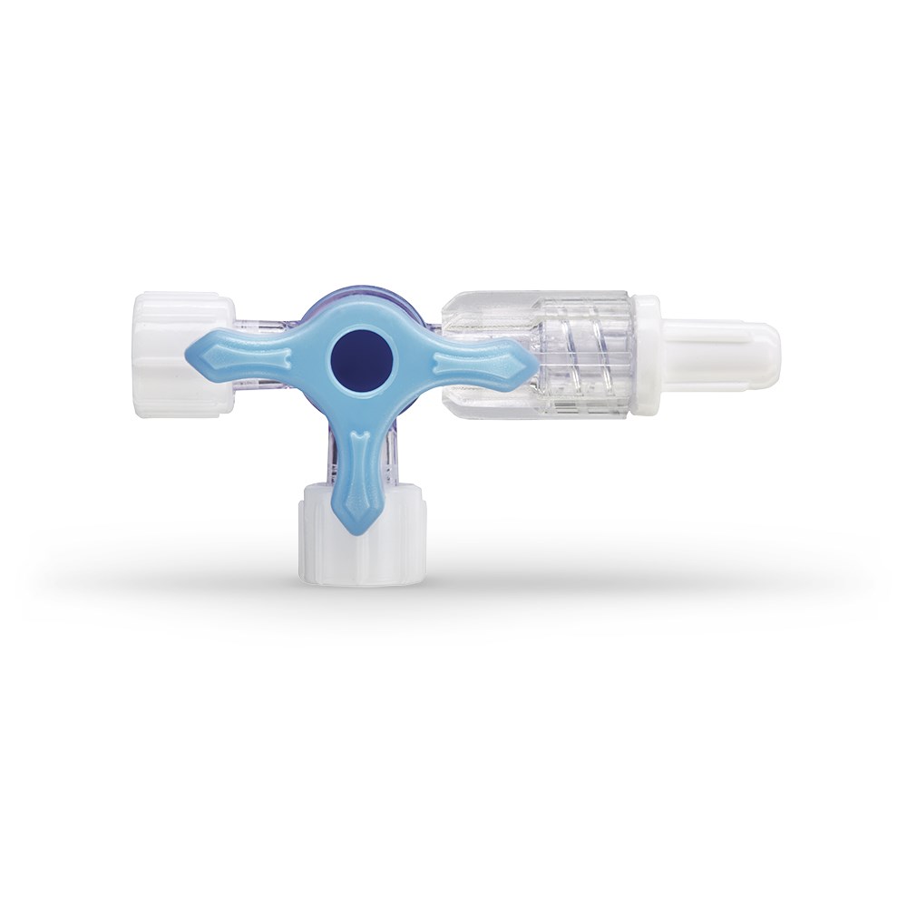 13024 • Fresenius Kabi® Polyway Pro™ 3-Way Stopcock, Luer-Lock, Blue, STERILE • 200pcs
